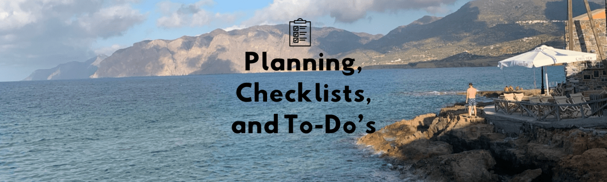 Planning Checklists and To-Do’s- Moving the dogs – Journey To Crete